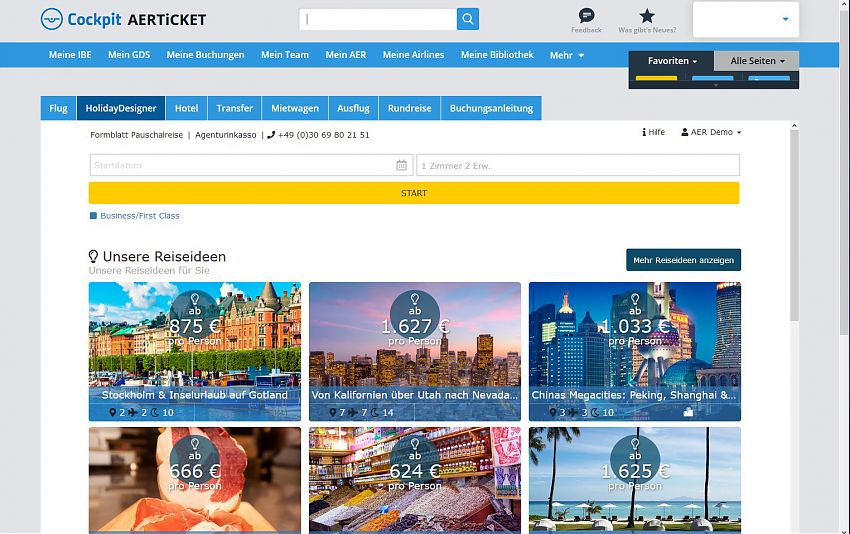 AERTiCKET: Pauschalreisen mit Cockpit Holidays » news | tip - Travel ...